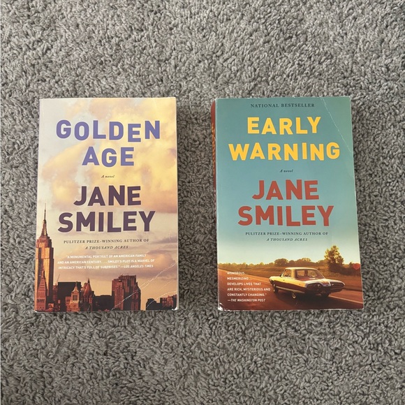 Other | Jane Smiley Book Set Golden Age Early Warning | Poshmark
